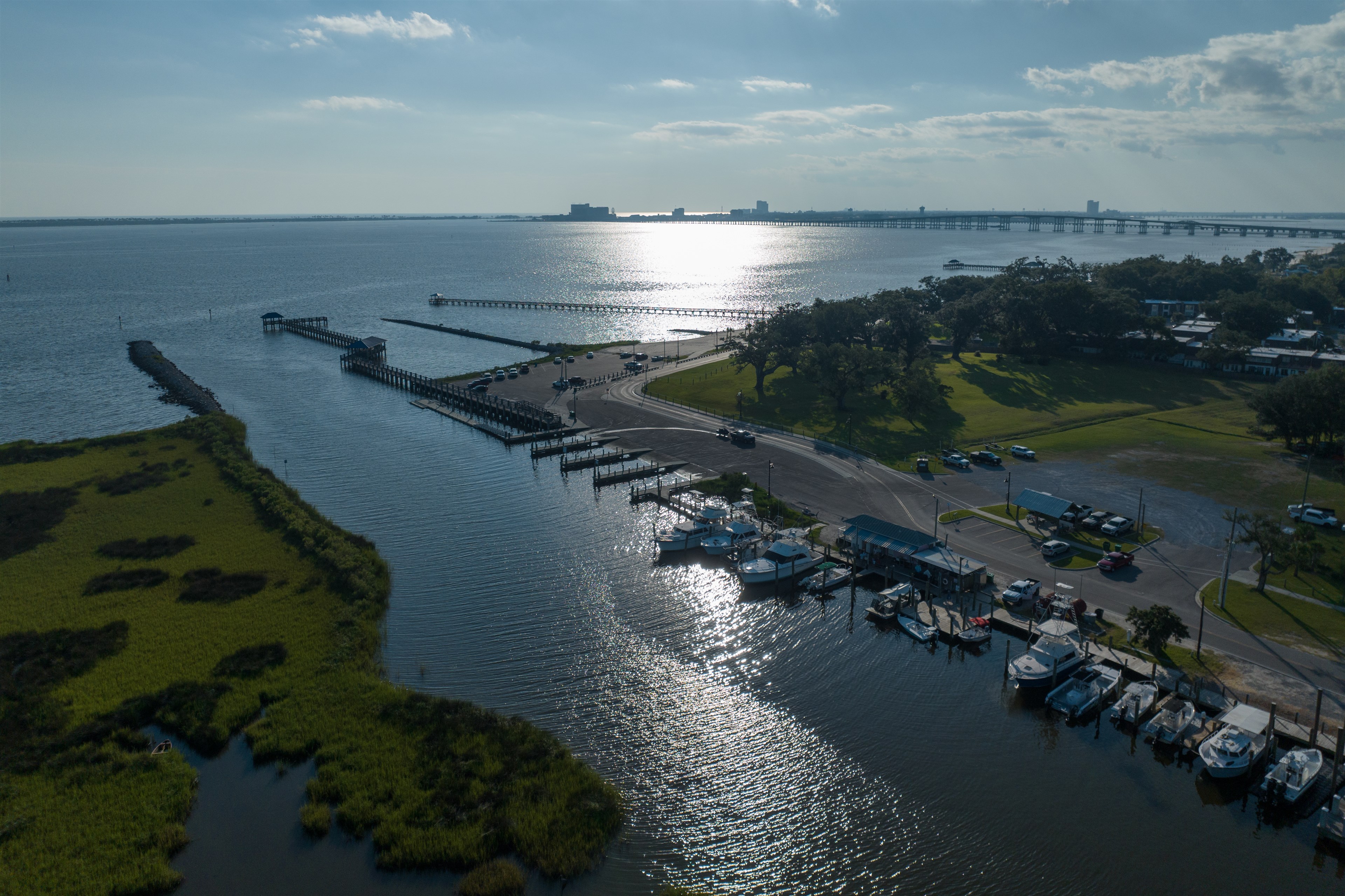 Locations Hub - Ocean Springs Harbor - Aerial