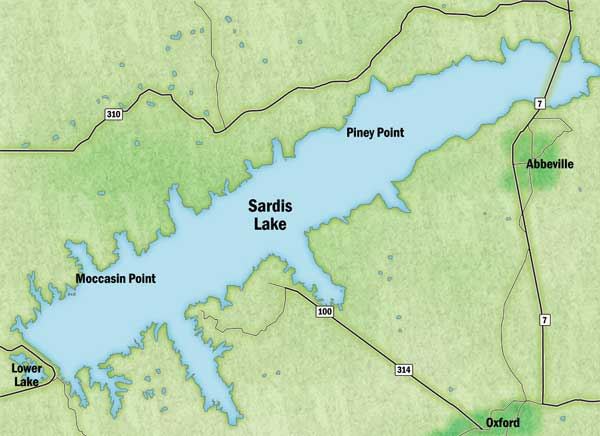 Locations Hub - Sardis Lake